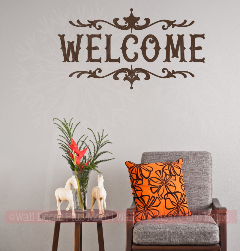 Welcome Home Vinyl Lettering Decals Wall Sticker Art Best Modern Decor