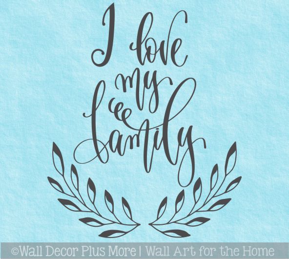 Family Wall Quotes Love My Lettering Decal Sticker Home Decor Art Words