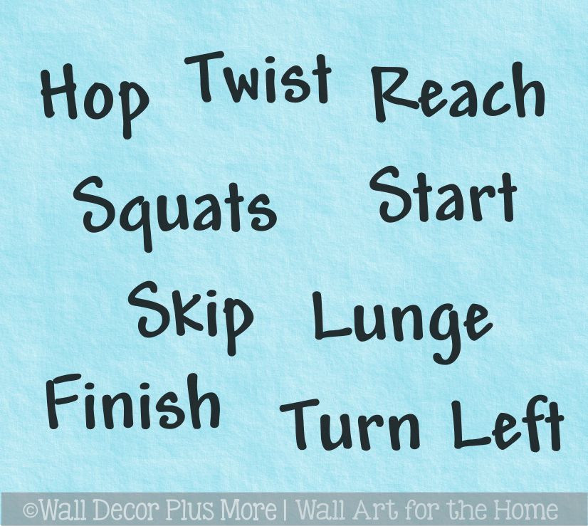 Sensory Path Floor Decal Stickers School Hall Lettering Words