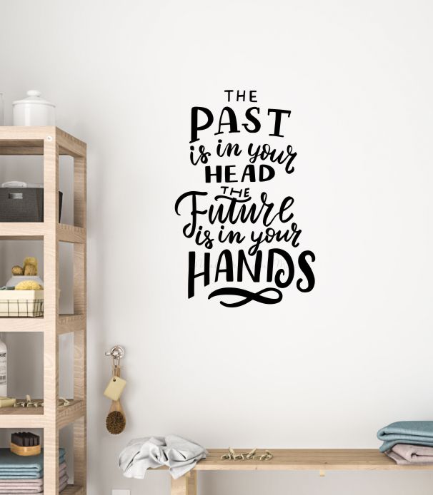Inspirational Wall Decor Sticker Decal Past Head Future In Your Hands