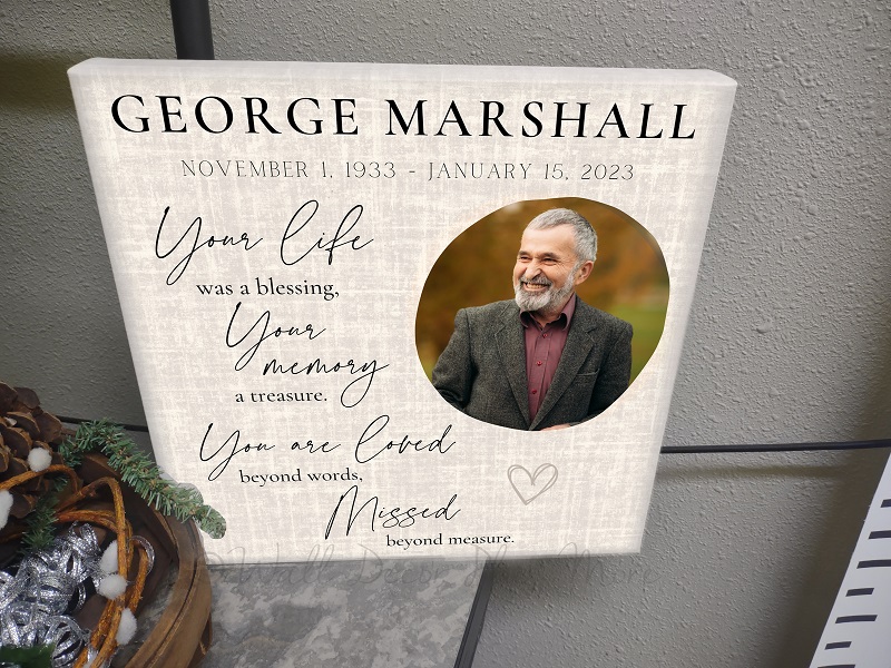 Custom Memorial Canvas Prints - Personalized Sympathy Gifts