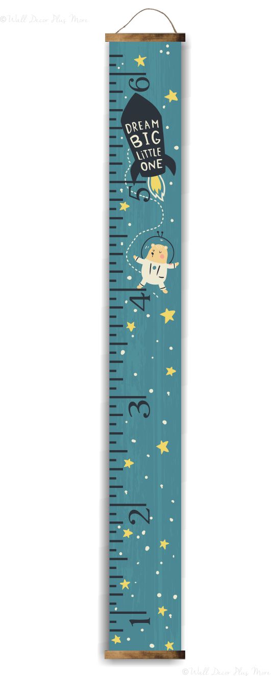 Buy Growth Charts For Kids Hanging Ruler Wall Decals Height Chart ...