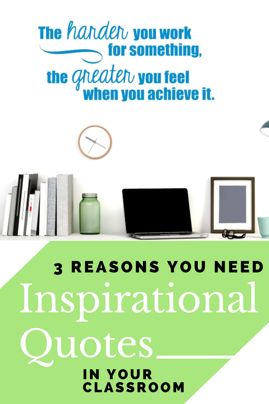 3 Reasons You Need Inspirational Quotes in Your Classroom - Wall Decor ...
