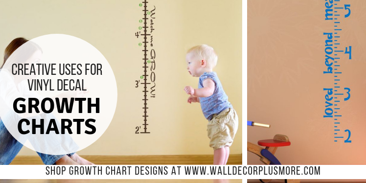 3 Creative Uses for Vinyl Decal Growth Charts - Wall Decor Plus More