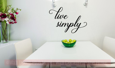 Live Simply Inspirational Vinyl Letters Wall Sticker Decal Home Decor