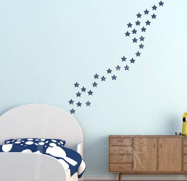 2-Inch Star Stickers for the Wall Decor Vinyl Wall Art