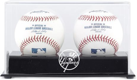 Deluxe MLB Two Baseball Cube Yankees Display Case | Nikco Sports ...