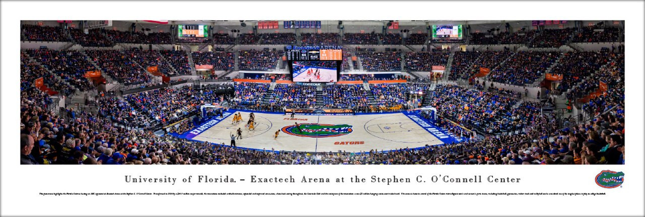 Florida Gators Panoramic Print of the O'Connell Center