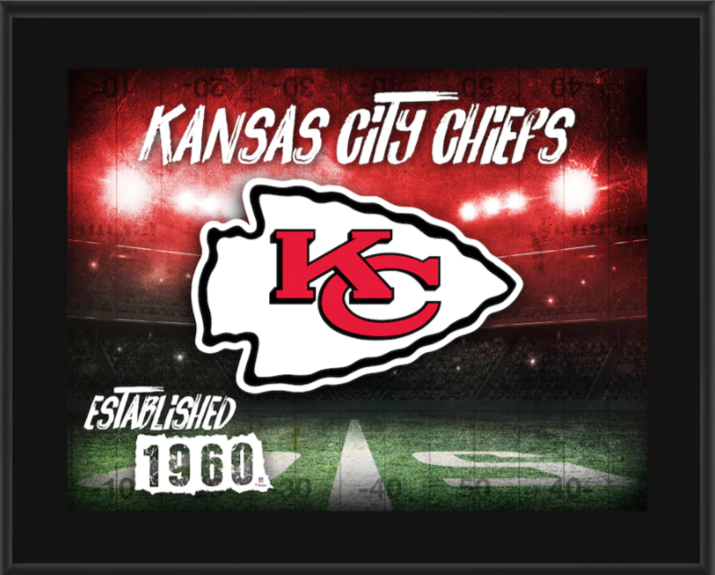 Shop Kansas City Chiefs 10.5" x 13" Sublimated Horizontal Team Logo Plaque