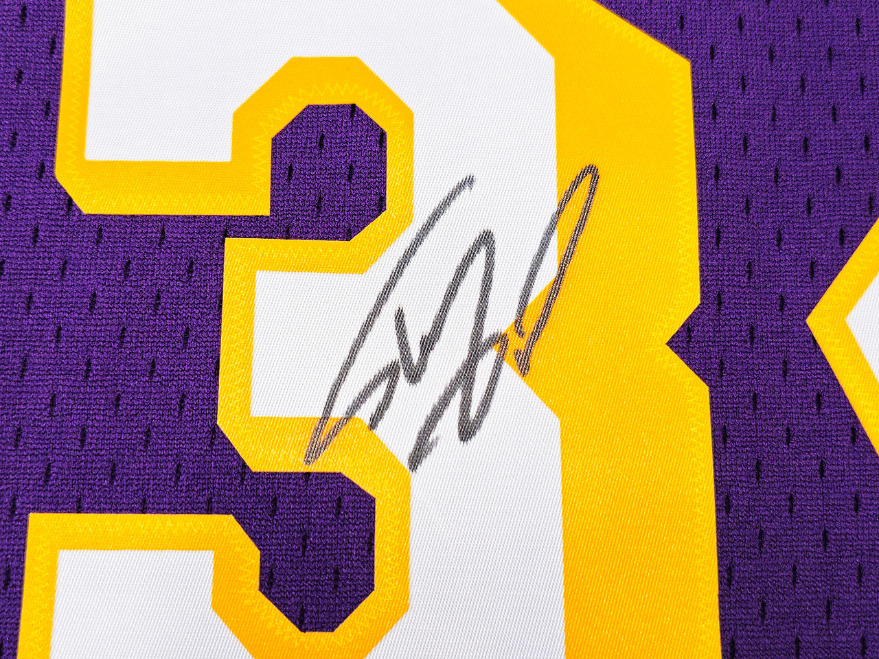 Shop Shaquille Shaq O'Neal LSU Tigers Signed Purple Custom Jersey