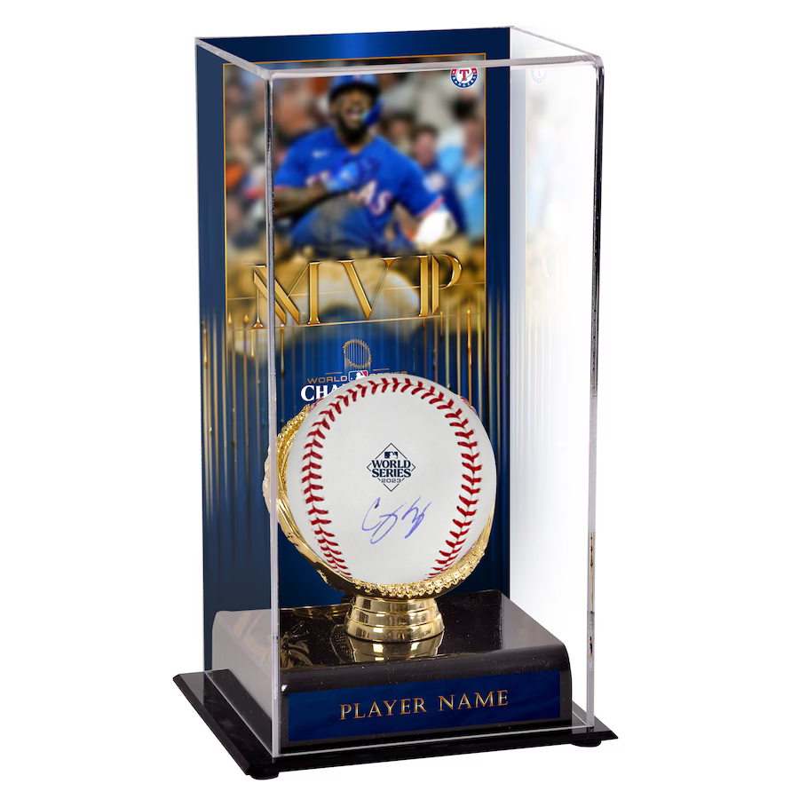 Shop Corey Seager Texas Rangers Autographed 2023 World Series Logo ...