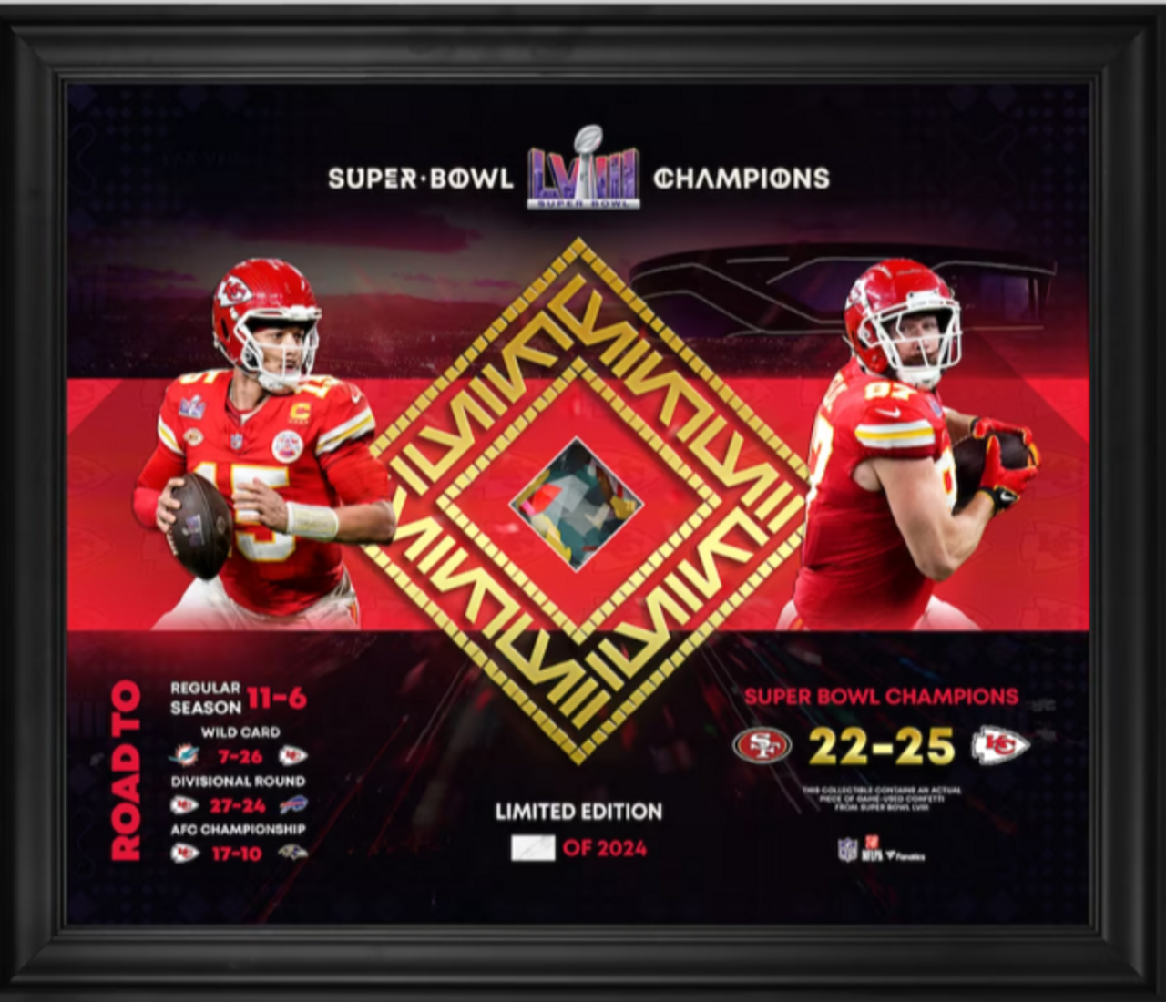 Buy Kansas City Chiefs Super Bowl LVIII Champions Framed Collage with ...