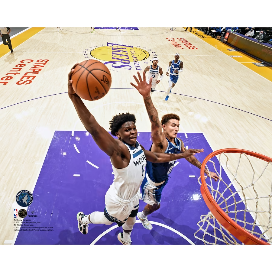 Anthony Edwards Minnesota Timberwolves Unsigned Photograph - Nikco Sports