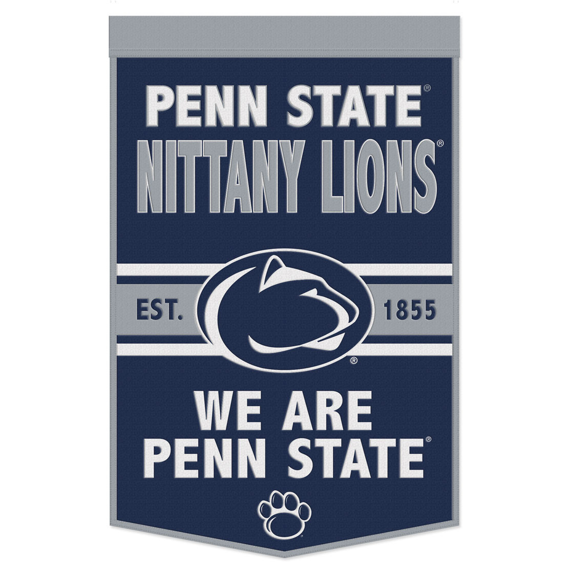Penn State Nittany Lions 24x38 Wool Banner