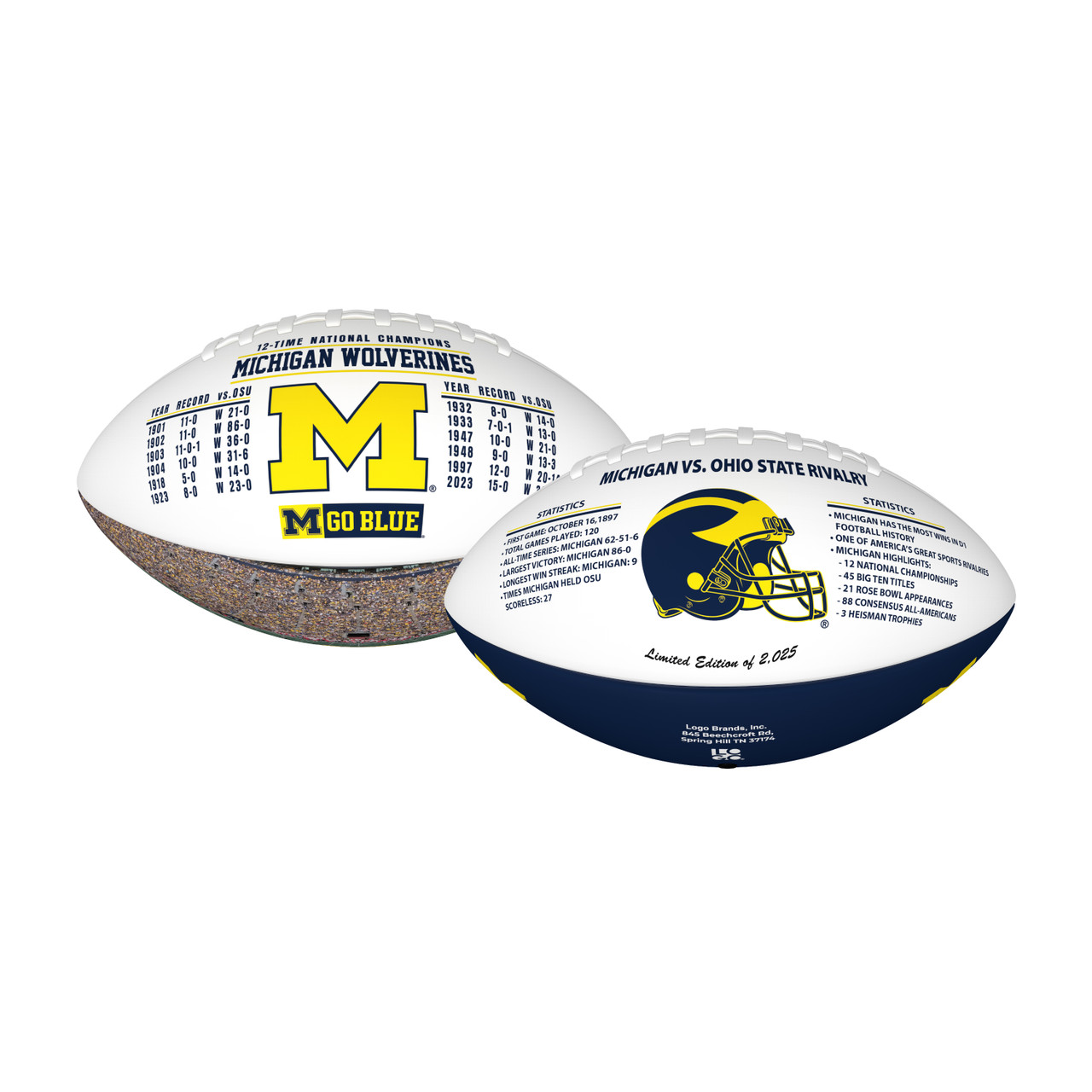 Buy Michigan Wolverines "The Game" Rivalry Limited Edition Football
