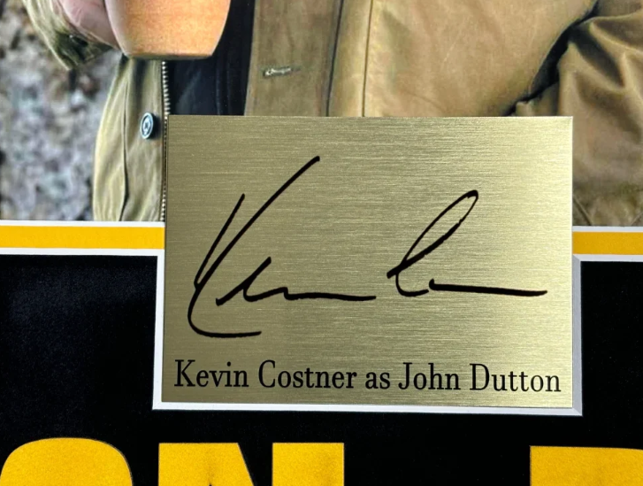 Shop Yellowstone Cast Facsimile Signed Framed Tv Show Costner ...