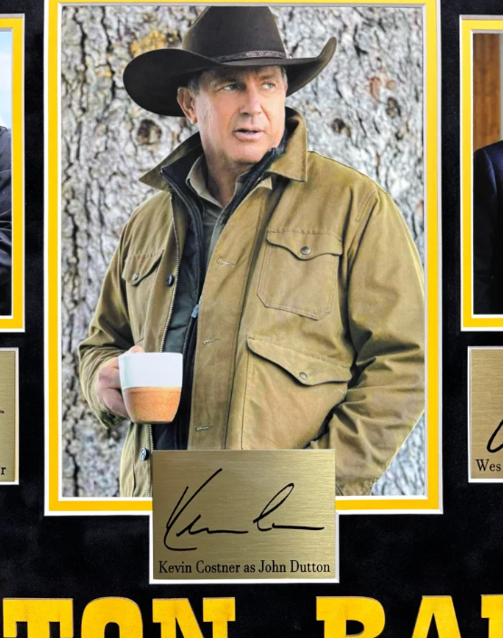 Shop Yellowstone Cast Facsimile Signed Framed Tv Show Costner ...