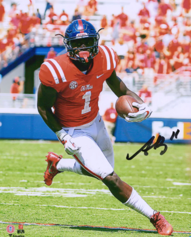 Shop AJ Brown Ole Miss Rebels Signed Vertical Photograph 8 x 10