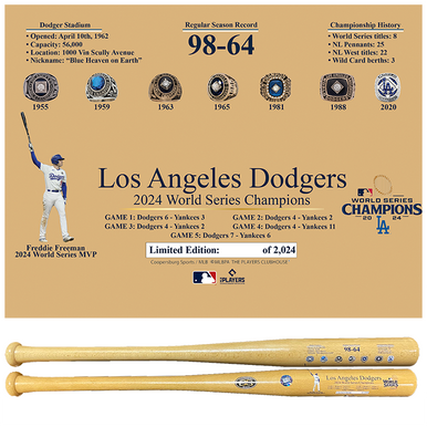 Shop Los Angeles Dodgers World Series Champions Bat Limited Edition ...
