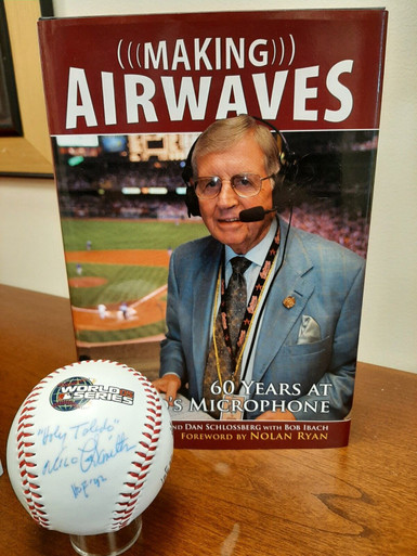 Milo Hamilton Book and Autographed '05 World Series Baseball - Nikco Sports