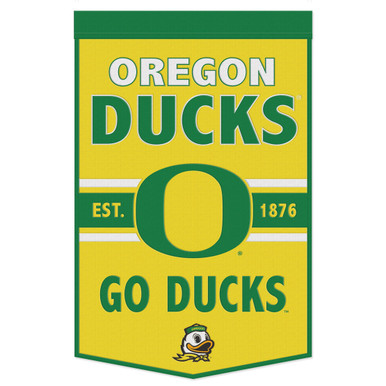 Oregon Ducks 24x38 Wool Banner