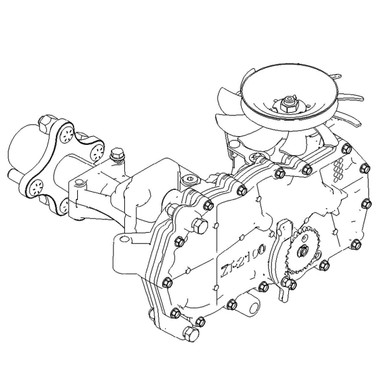 TORO 139-7451 - RIGHT HAND HYDRO TRANSAXLE ASSEMBLY - Genuine Part