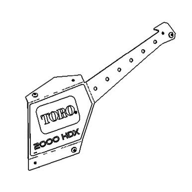 TORO - 140-4354 - DECAL - HDX - Original Part | Toro Mower Parts