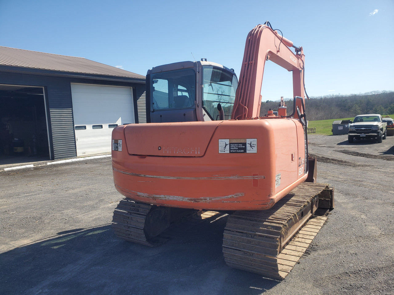 HITACHI ZX80 Midi Excavator - 16,000lb, Geith Thumb Blade, A/C, Ready ...