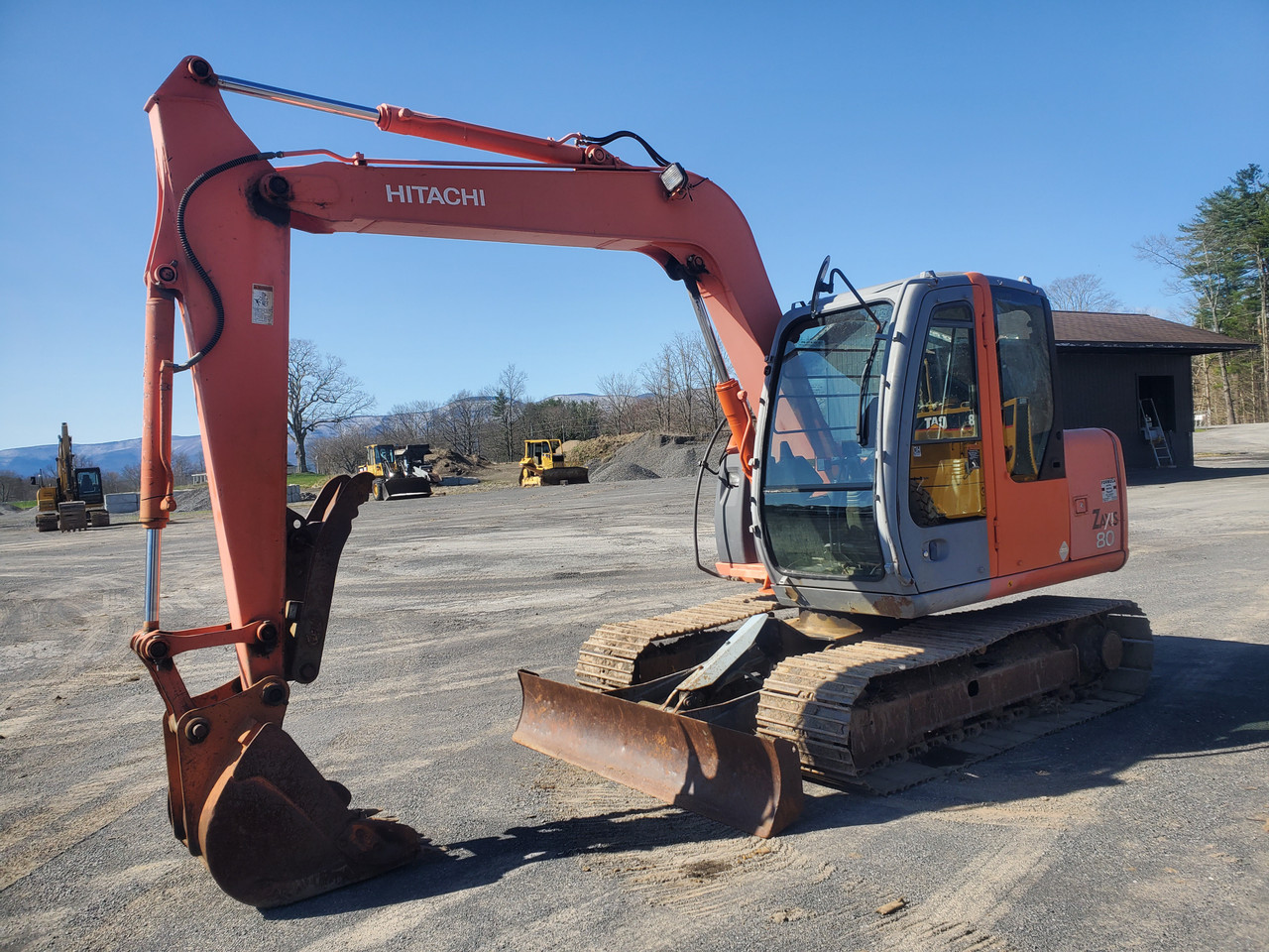 HITACHI ZX80 Midi Excavator - 16,000lb, Geith Thumb Blade, A/C, Ready ...