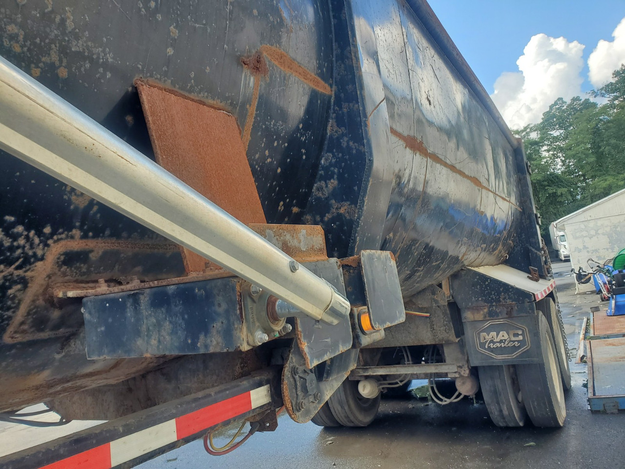 Used MAC AR450 Steel 39' Frameless End Dump Trailer