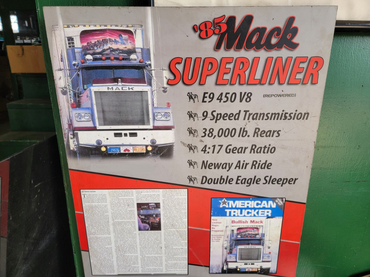 MACK SUPERLINER E-9 Double Eagle Sleeper