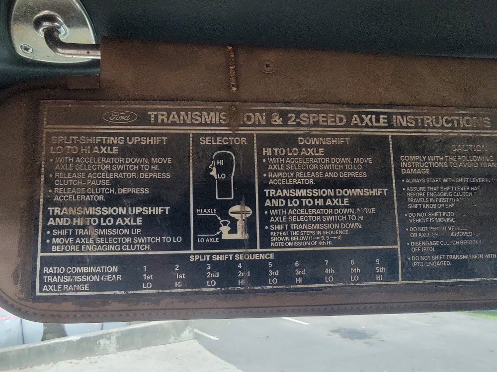 FORD L7000 Single Axle Dump 22' Rack Body