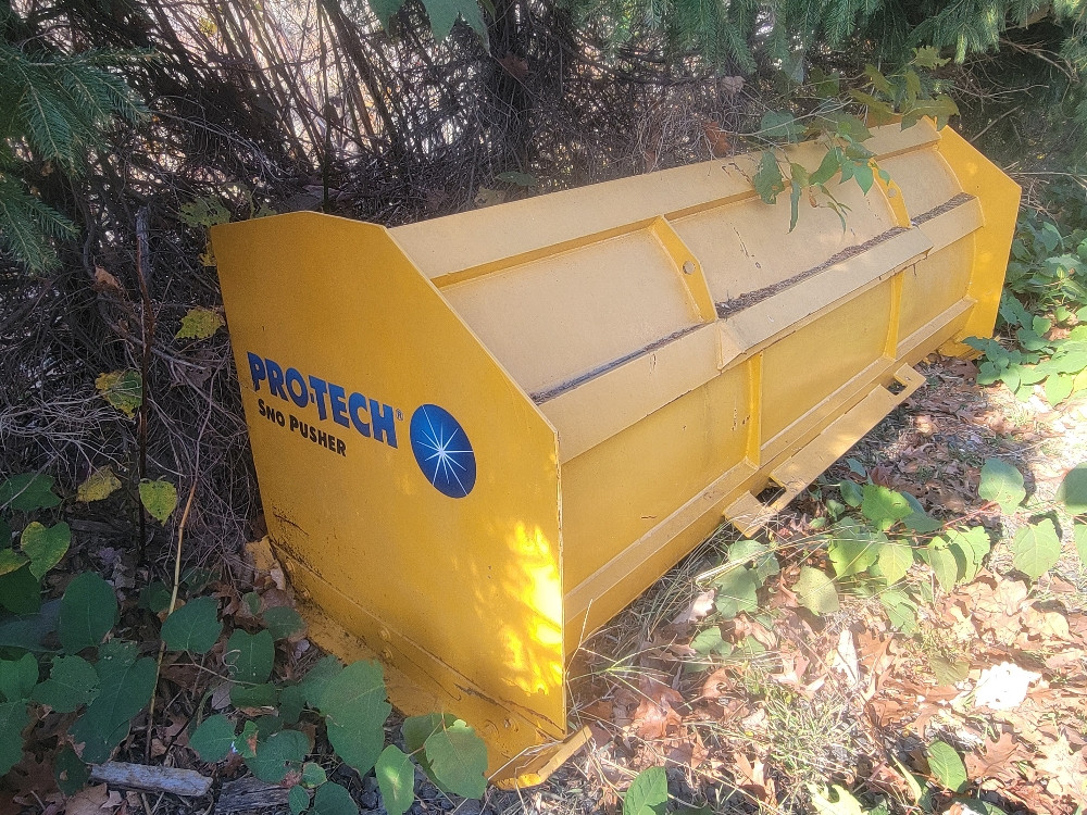 PROTECH SNOW PUSH BOX - 8ft. Skid Steer Mount, Excellent Condition ...