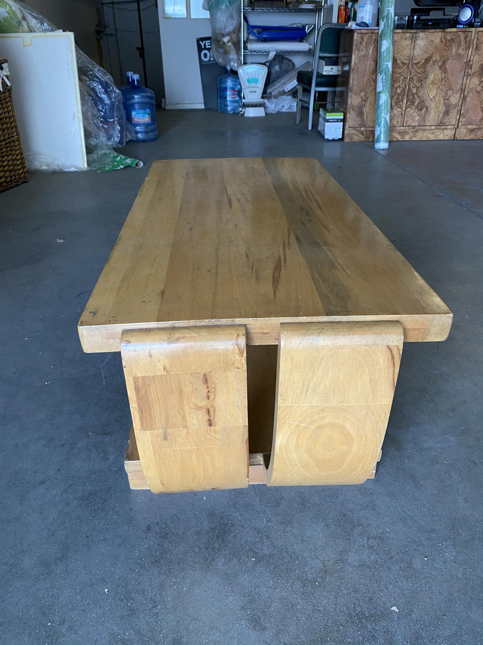 1930s Brown Saltman Art Deco Natural Stain Mahogany Coffee Table ...