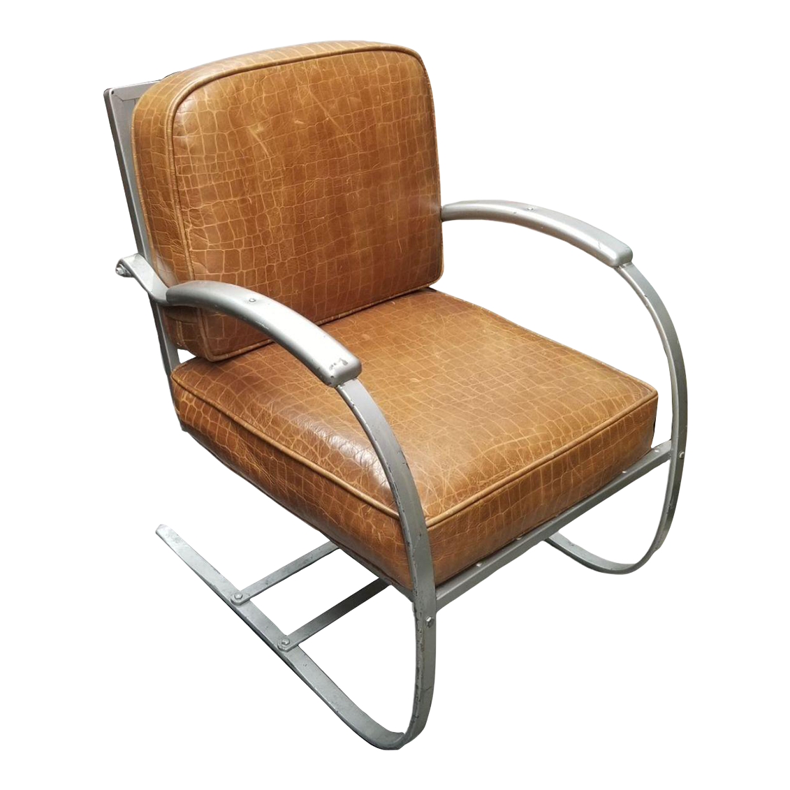 1930s Kem Weber Art Deco Springer Machine Lounge Chair - Harveys on Beverly