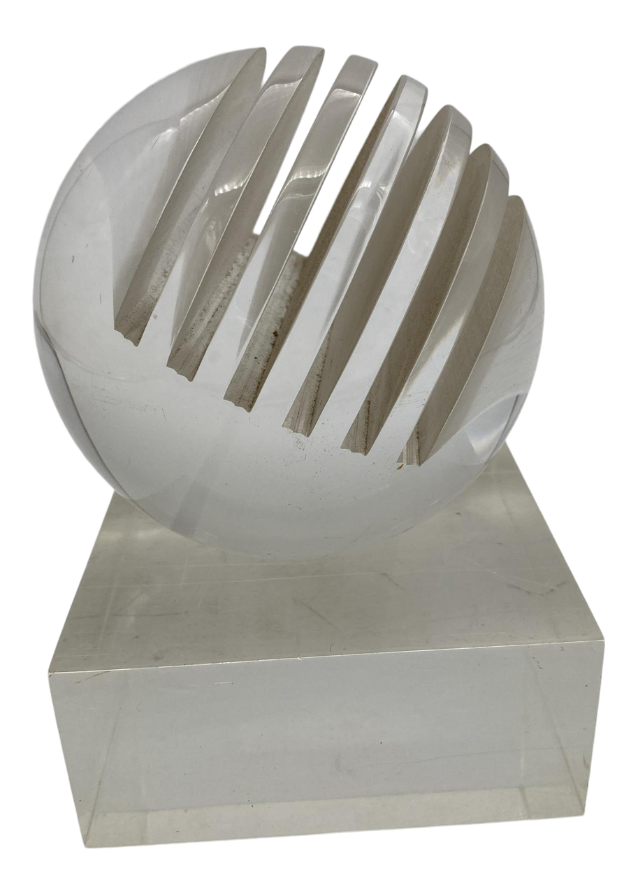 Post Modern Memphis Style Lucite Sculpture - Harveys on Beverly