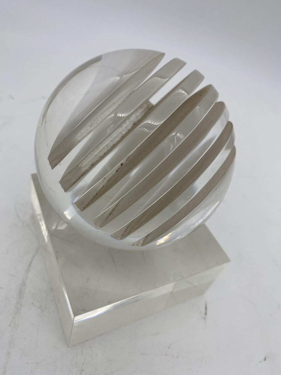 Post Modern Memphis Style Lucite Sculpture - Harveys on Beverly