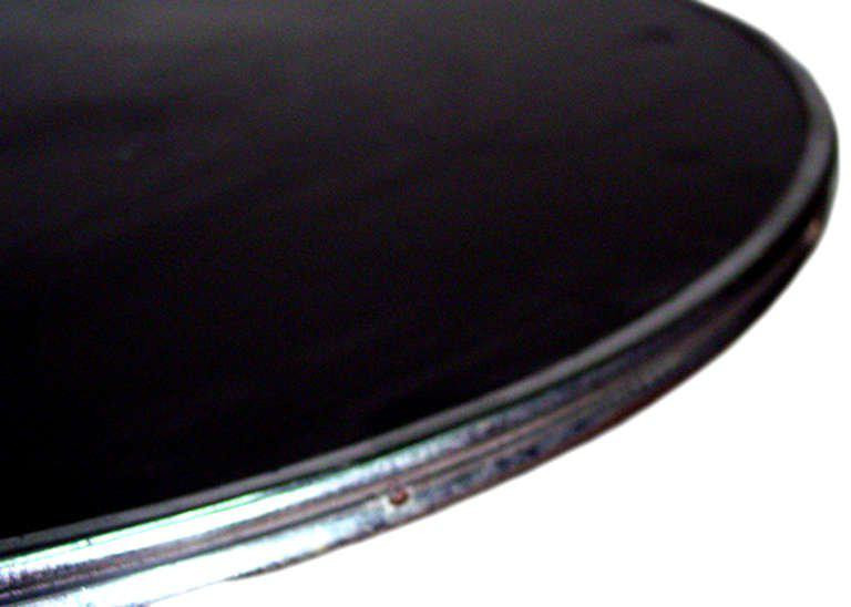 Chrome Streamlined Side Table With Tubular Legs - Harveys on Beverly