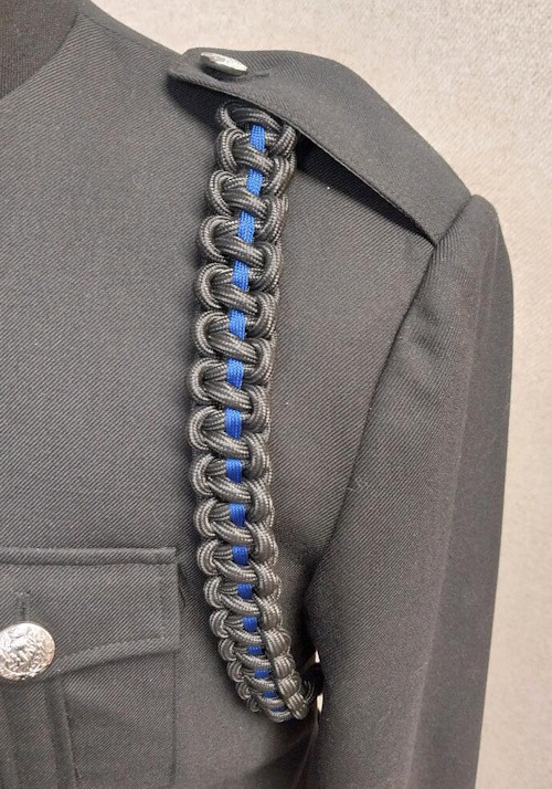 Thin Blue Line Shoulder Cords | J. Higgins, Ltd.