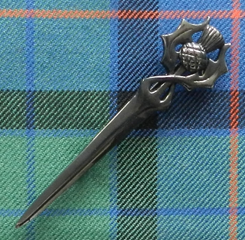 Kilt Pins - Black Chrome Thistle | J. Higgins, Ltd.
