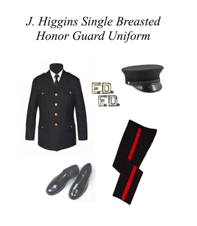 Black Single Breasted Honor Guard Uniform | J. Higgins, Ltd.