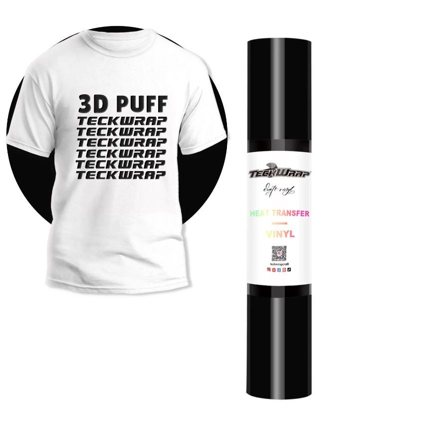 Teckwrap 3D Puff HTV - Black - Burntwood Solutions Limited