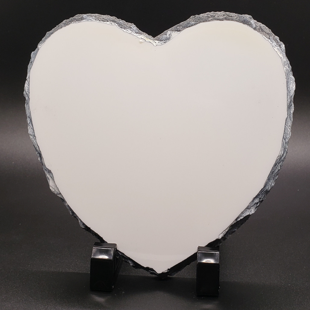Heart Sublimation Slate 6" x 6"