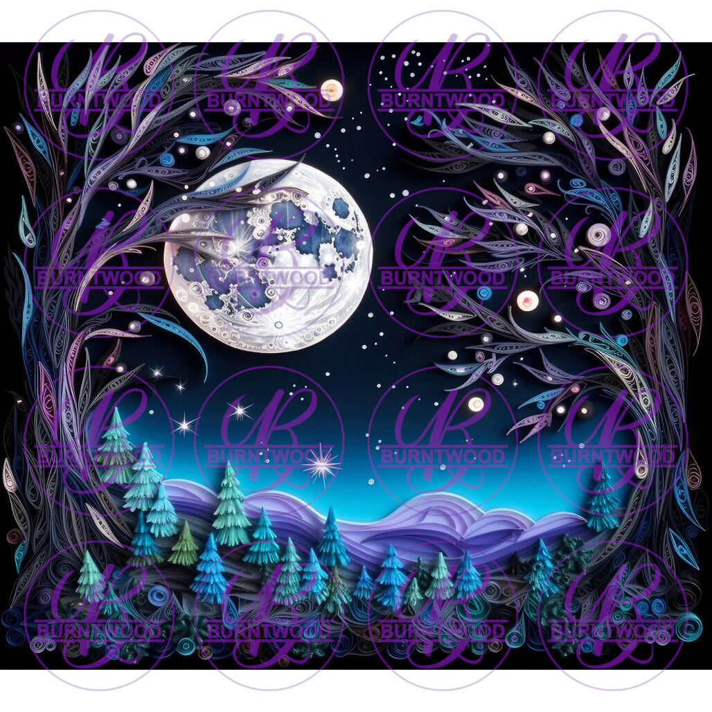Paper Quilling Night Sky 20/30oz Wrap 6851