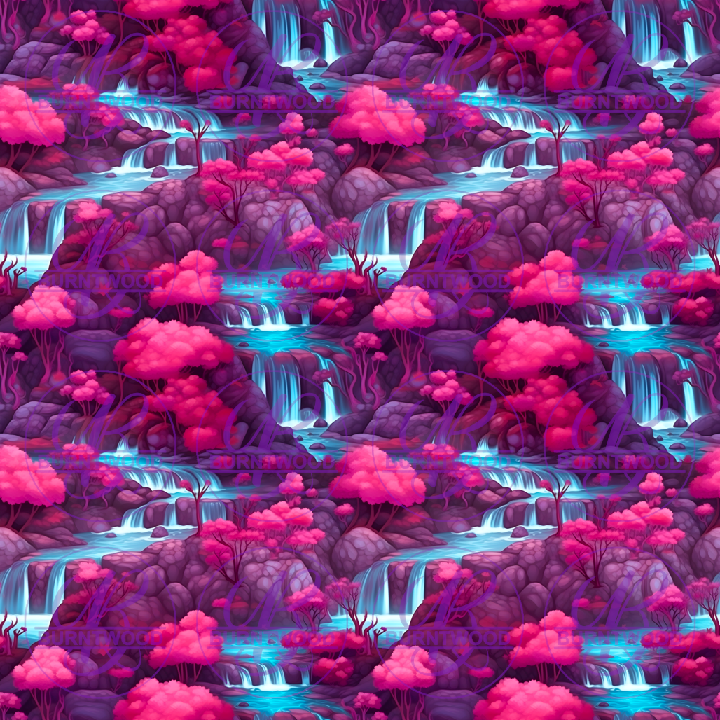 Pink and Purple Waterfalls 8172