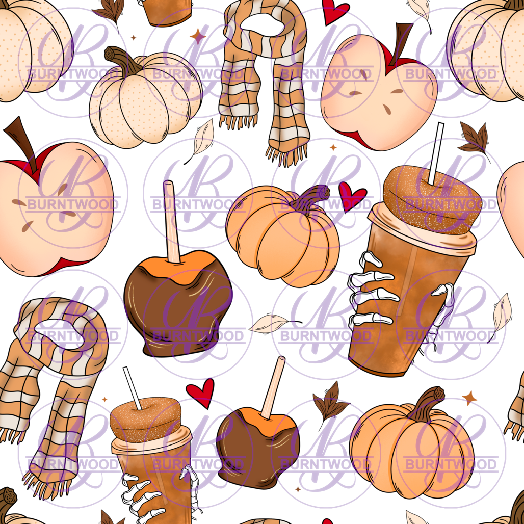 Fall Doodles Seamless 9297 - Burntwood Solutions Limited