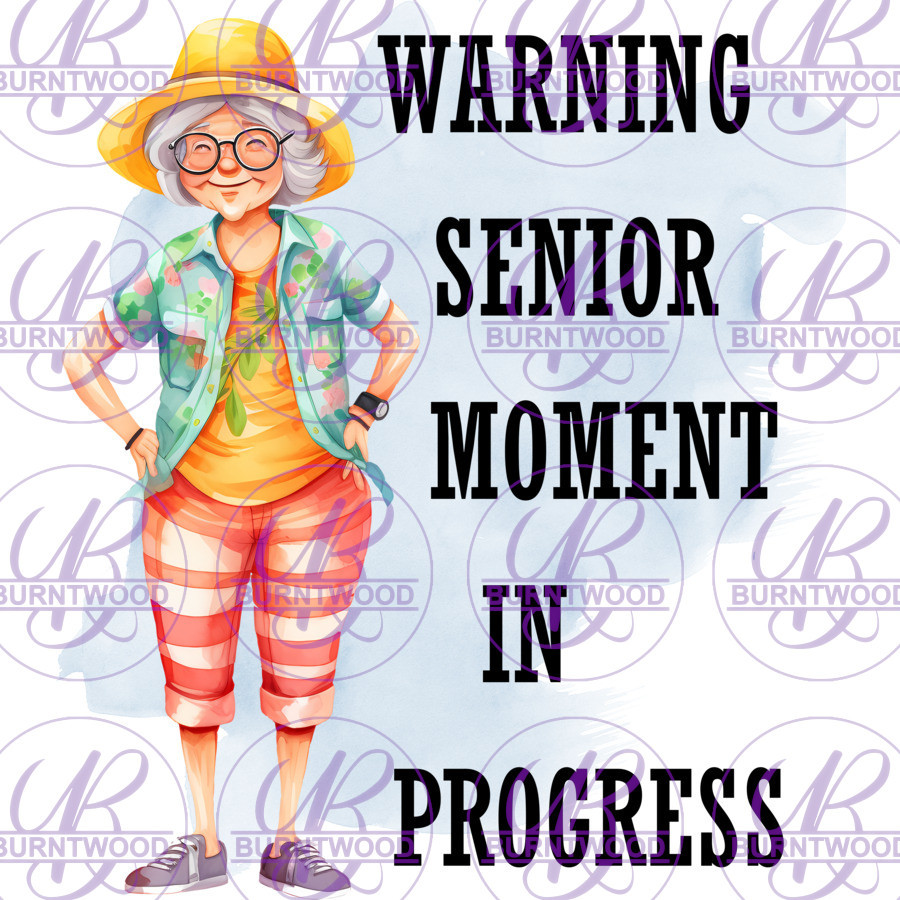 DTF - Warning Senior Moment In Progress 0251