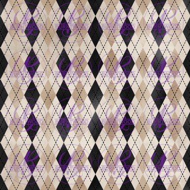 Black/Tan Diamond Pattern 4258 - Burntwood Solutions Limited