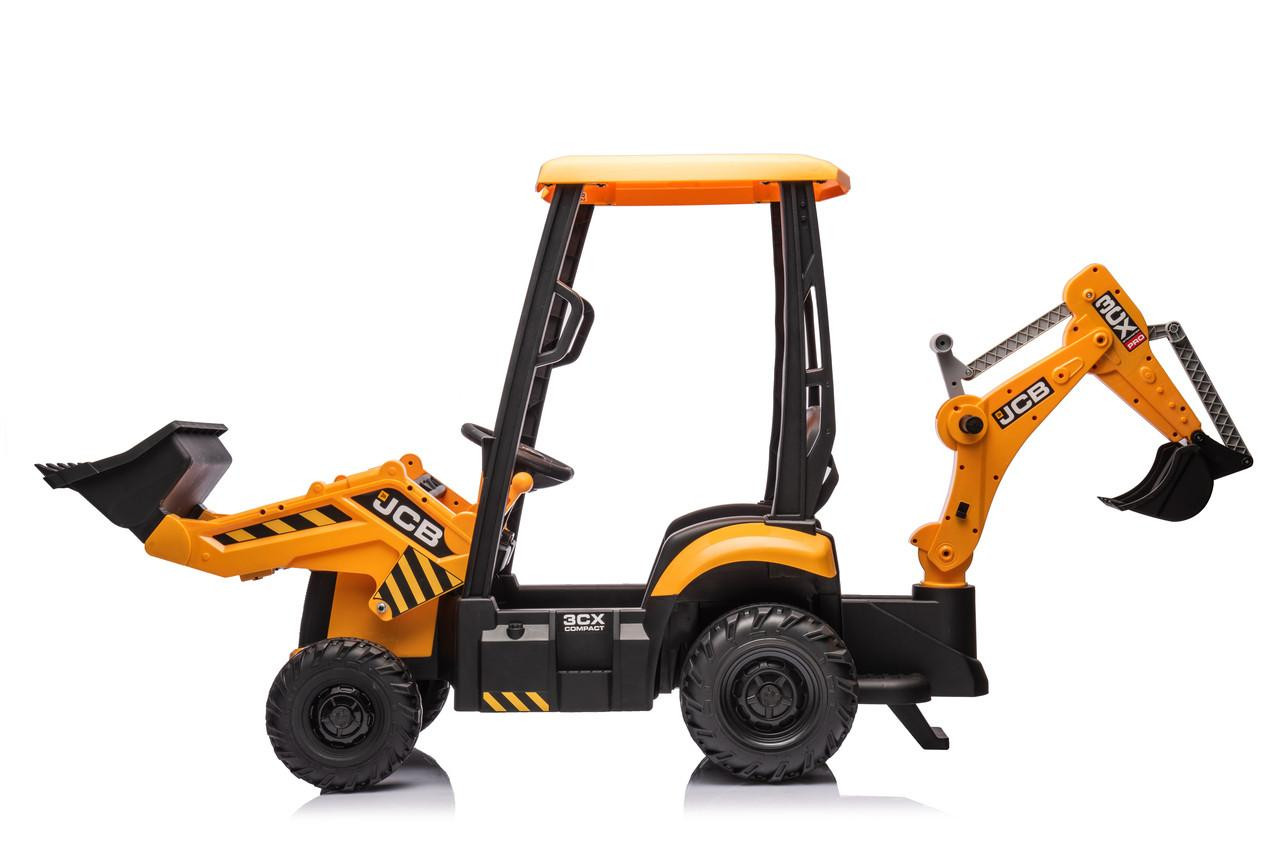 JCB Digger 12V Electric Ride On Tractor with Loader Backhoe
