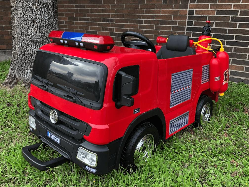 12V Fire Engine Ride On & Accessories - www.funstuff.ie